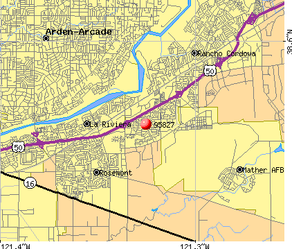 Rancho Cordova Zip Code Map - Map