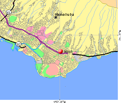 96816 Zip Code (Urban Honolulu, Hawaii) Profile - homes, apartments ...