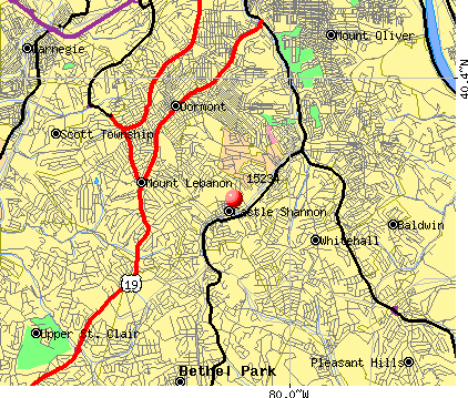 15234 Zip Code (Castle Shannon, Pennsylvania) Profile - homes ...