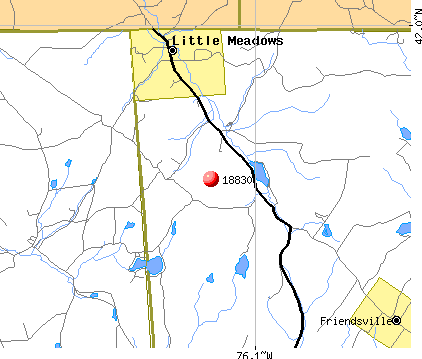 18830 Zip Code (Little Meadows, Pennsylvania) Profile - homes ...
