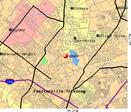 18966 Zip Code (Village Shires, Pennsylvania) Profile - homes ...
