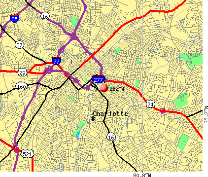 28204 Zip Code (Charlotte, North Carolina) Profile - homes, apartments ...