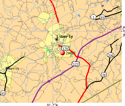 29657 Zip Code (Liberty, South Carolina) Profile - homes, apartments ...