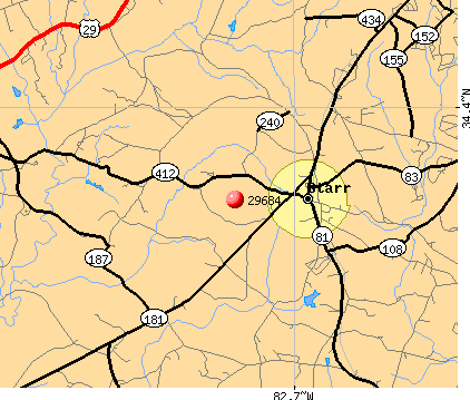 29684 Zip Code (Starr, South Carolina) Profile - homes, apartments ...
