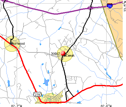 30807 Zip Code (Camak, Georgia) Profile - homes, apartments, schools ...