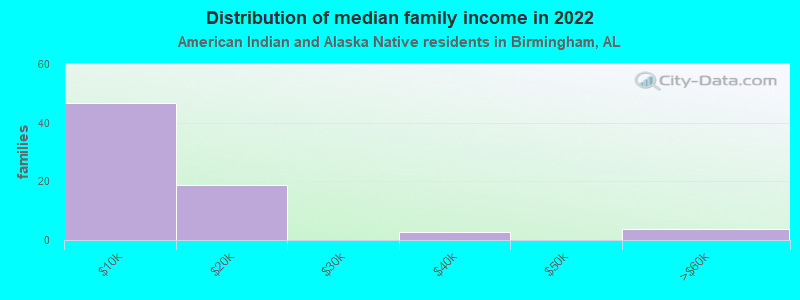 Birmingham, Alabama (AL) income map, earnings map, and wages data