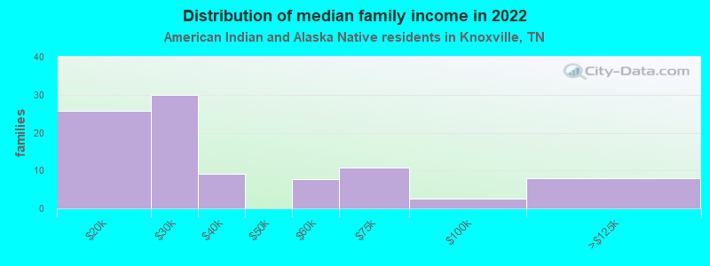 Knoxville, Tennessee (TN) income map, earnings map, and wages data