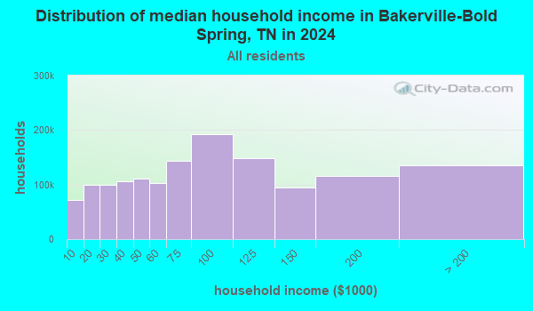 Bakerville-Bold Spring, Tennessee (TN 37078) profile: population, maps ...