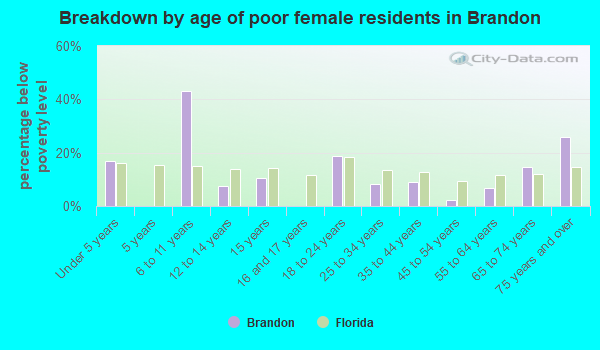 Brandon, Florida (FL) poverty rate data - information about poor and ...