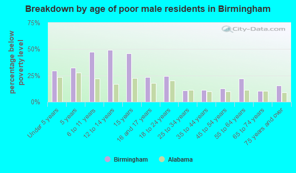 Birmingham, Alabama (AL) poverty rate data - information about poor and ...