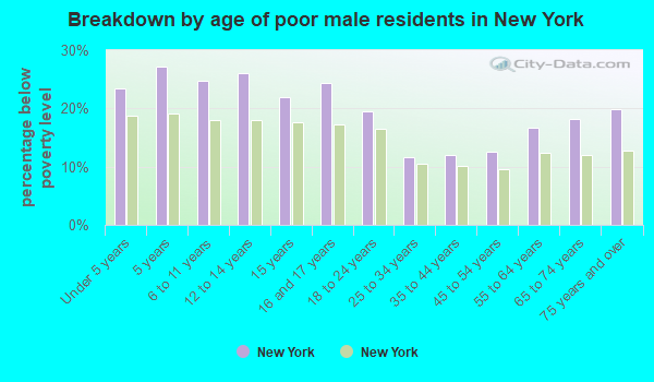 New York, New York (NY) poverty rate data - information about poor and ...