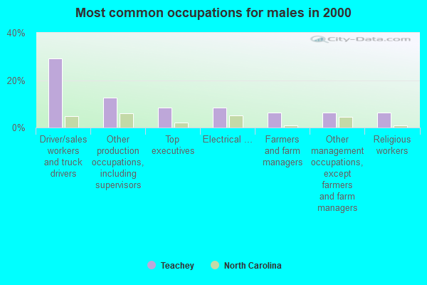 Teachey, North Carolina (NC 28464, 28466) profile: population, maps ...