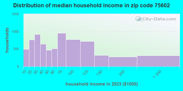 75602 Zip Code (Longview, Texas) Profile - homes, apartments, schools, population, income ...